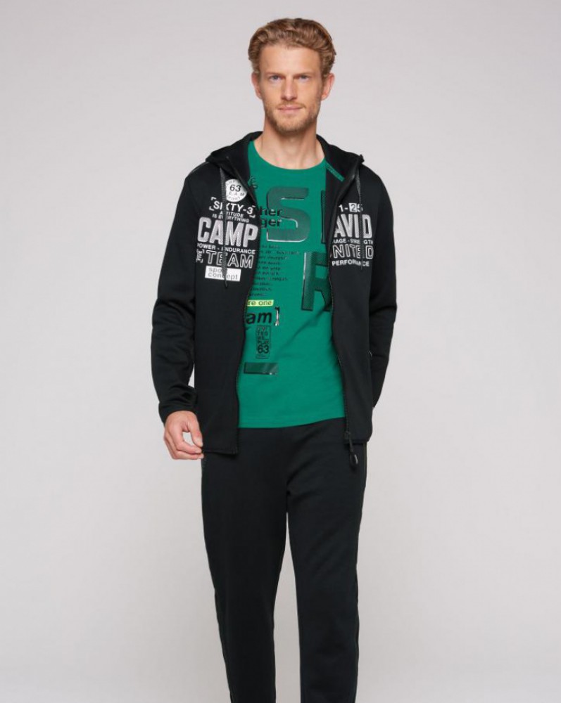 Mikina CAMP DAVID pánska CS2208-3108-11 black | BENOFASHION