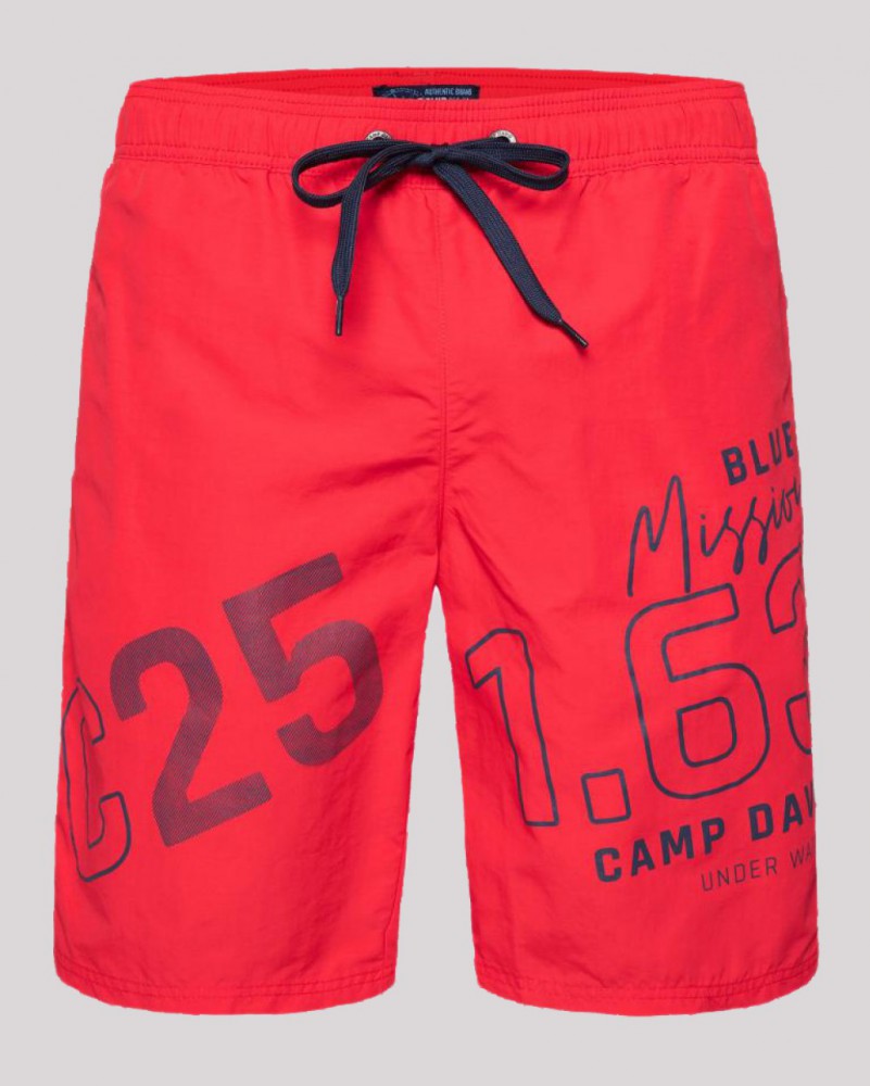 Nohavice CAMP DAVID pánske /plavky/ CB2304-8678-44 red sun | BENOFASHION